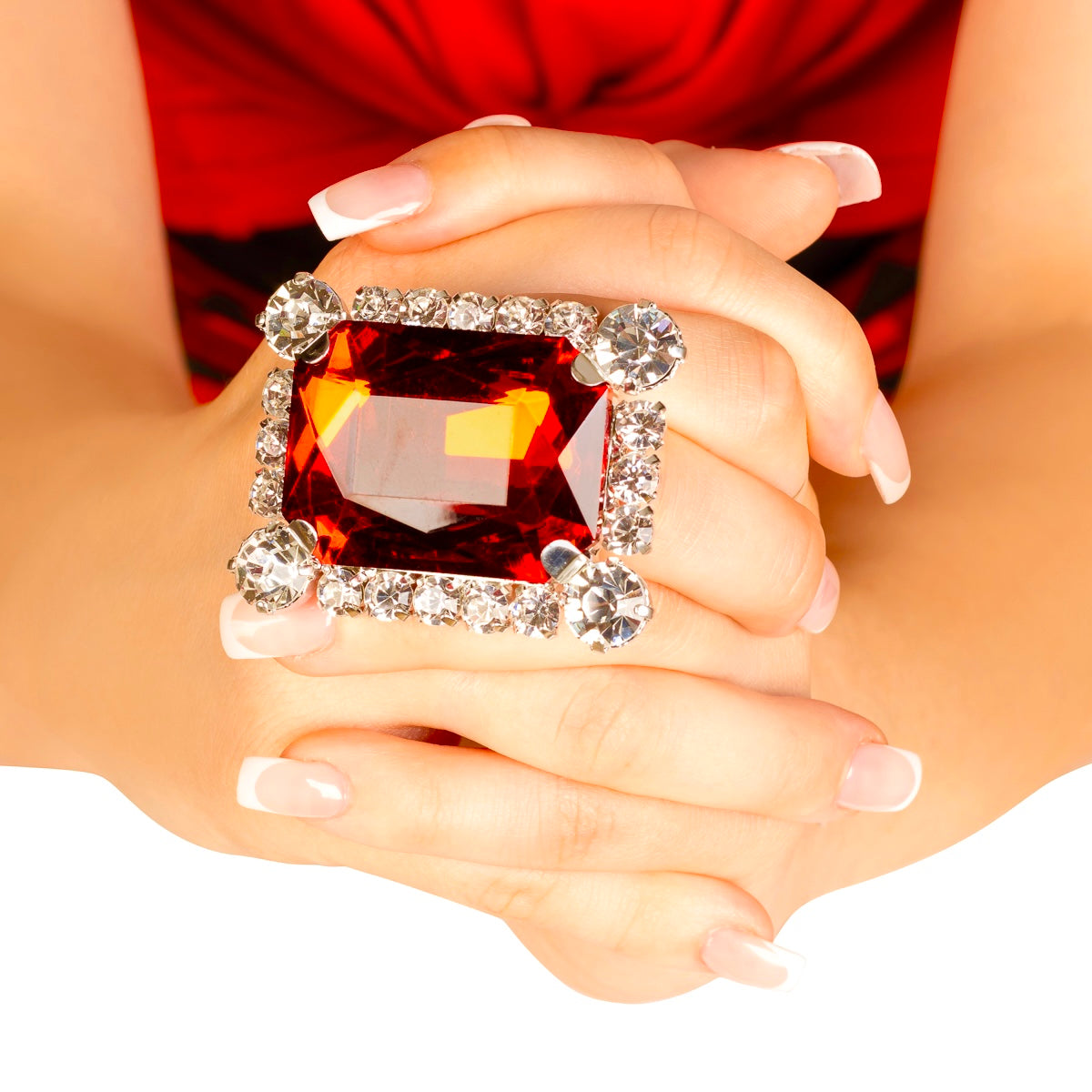 Crystal Cocktail Rings – Staged Jewels